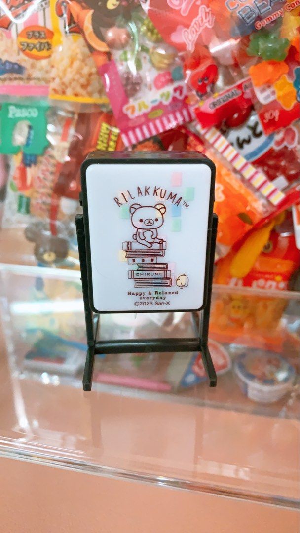 Japan Gashapon Gacha miniature Rilakkuma mini light banner stand ...