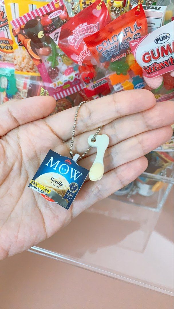 Japan Gashapon Gacha miniature Morinaga Mao Icecream Mascot Vanilla ...