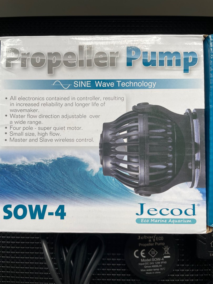 Jecod SOW-4 Wavemaker with controller, Pet Supplies, Homes & Other Pet Accessories on Carousell