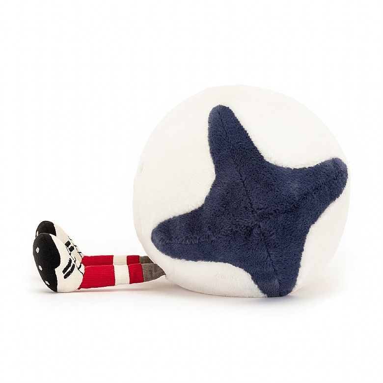JELLYCAT Amuseables Sports Rugby Ball soft toy 18x29cm, 興趣及遊戲, 玩具 & 遊戲類 ...