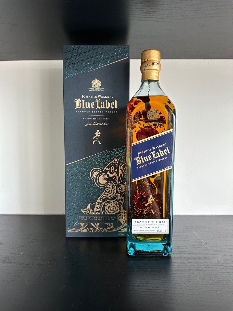 Johnnie Walker Blue Label - Year of the Rat - 1l, Food & Drinks ...