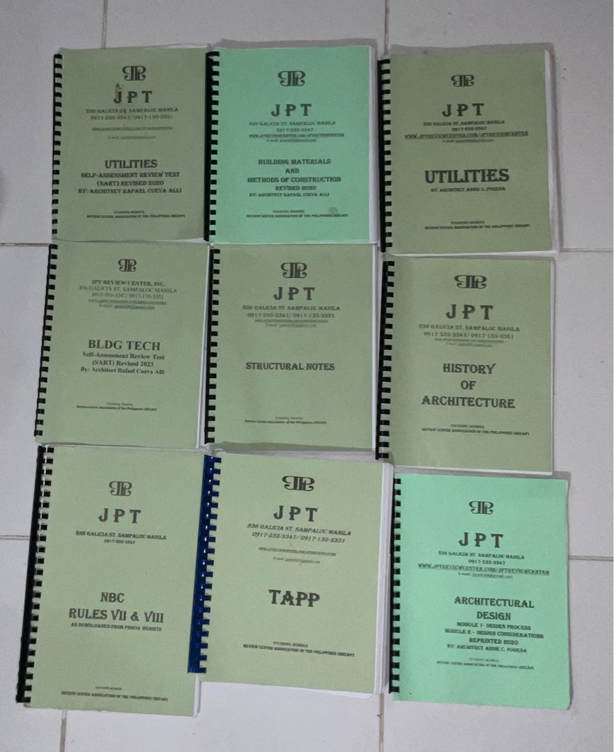 JPT Architecture Licensure Exam (ALE) Reviewers Set, Hobbies & Toys, Books & Magazines ...
