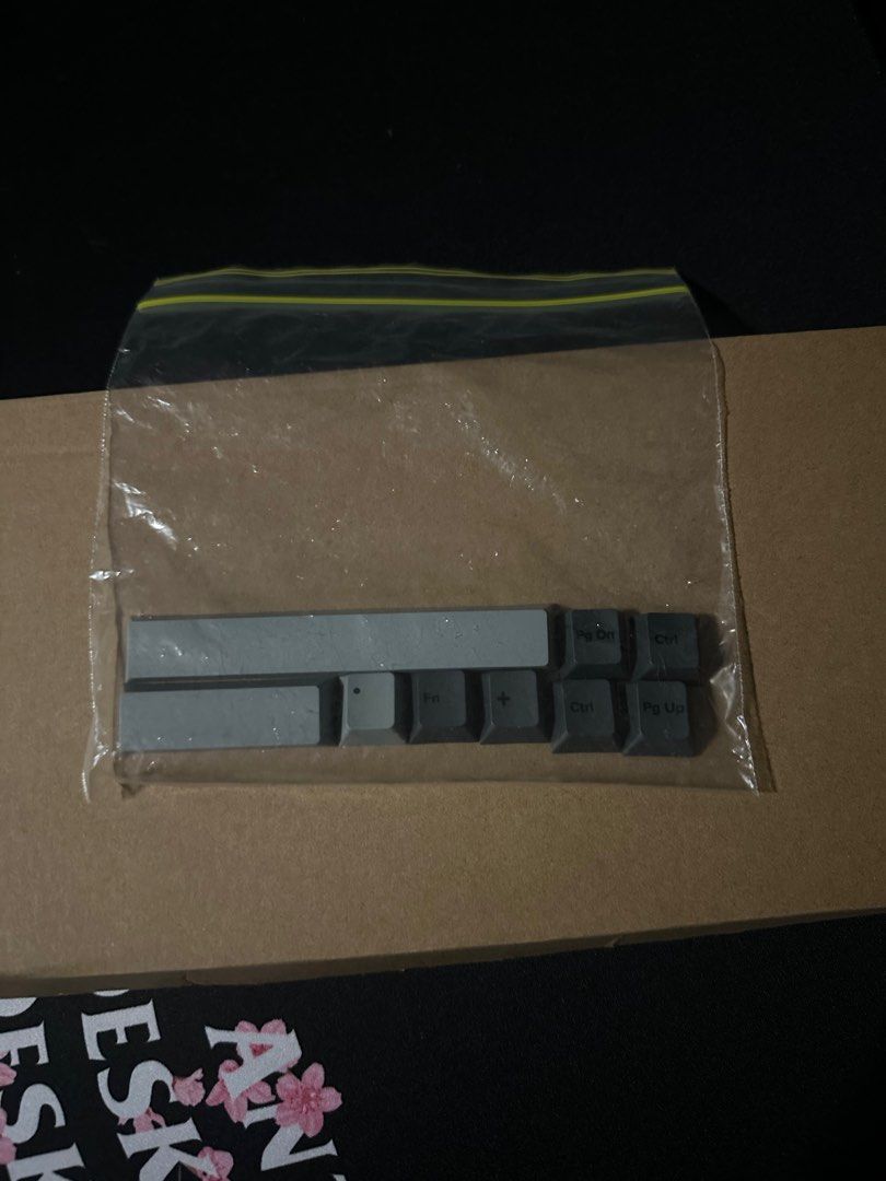 KBDfans cement grey japanese pbt dye sub keycap set, Computers & Tech ...