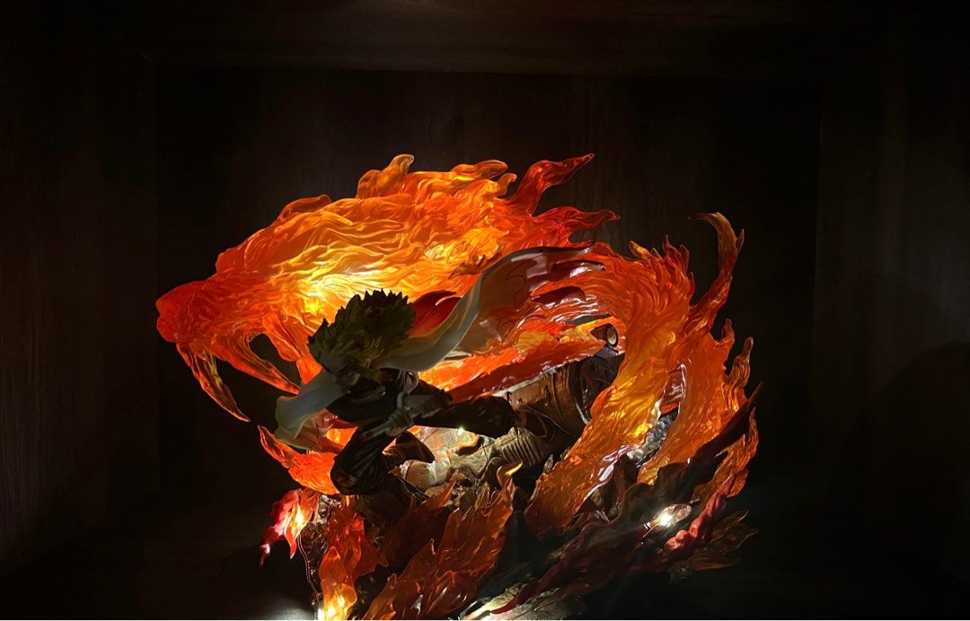 【PO】KNY DEMON SLAYER RENGOKU KYOJURO ILLUMINATED 27cm GK STATUES ACTION ...