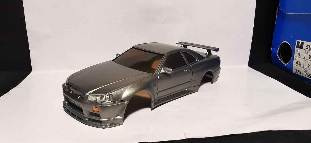 Kyosho Mini-Z Nissan Skyline GTR R34 Champagne Silver JDM Body Clip ...