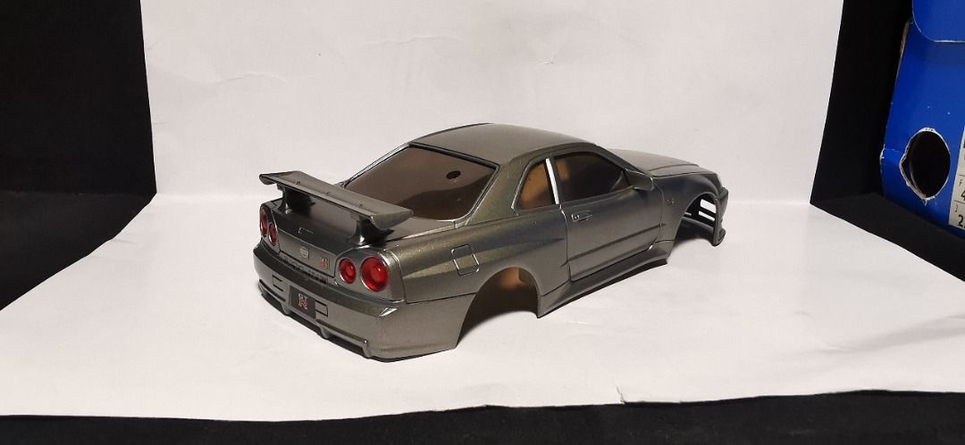 Kyosho Mini-Z Nissan Skyline GTR R34 Champagne Silver JDM Body Clip ...