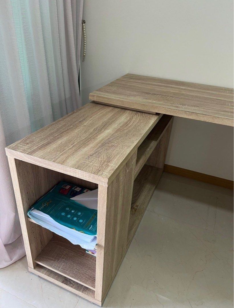 L shape Study Table, Furniture & Home Living, Furniture, Tables & Sets ...