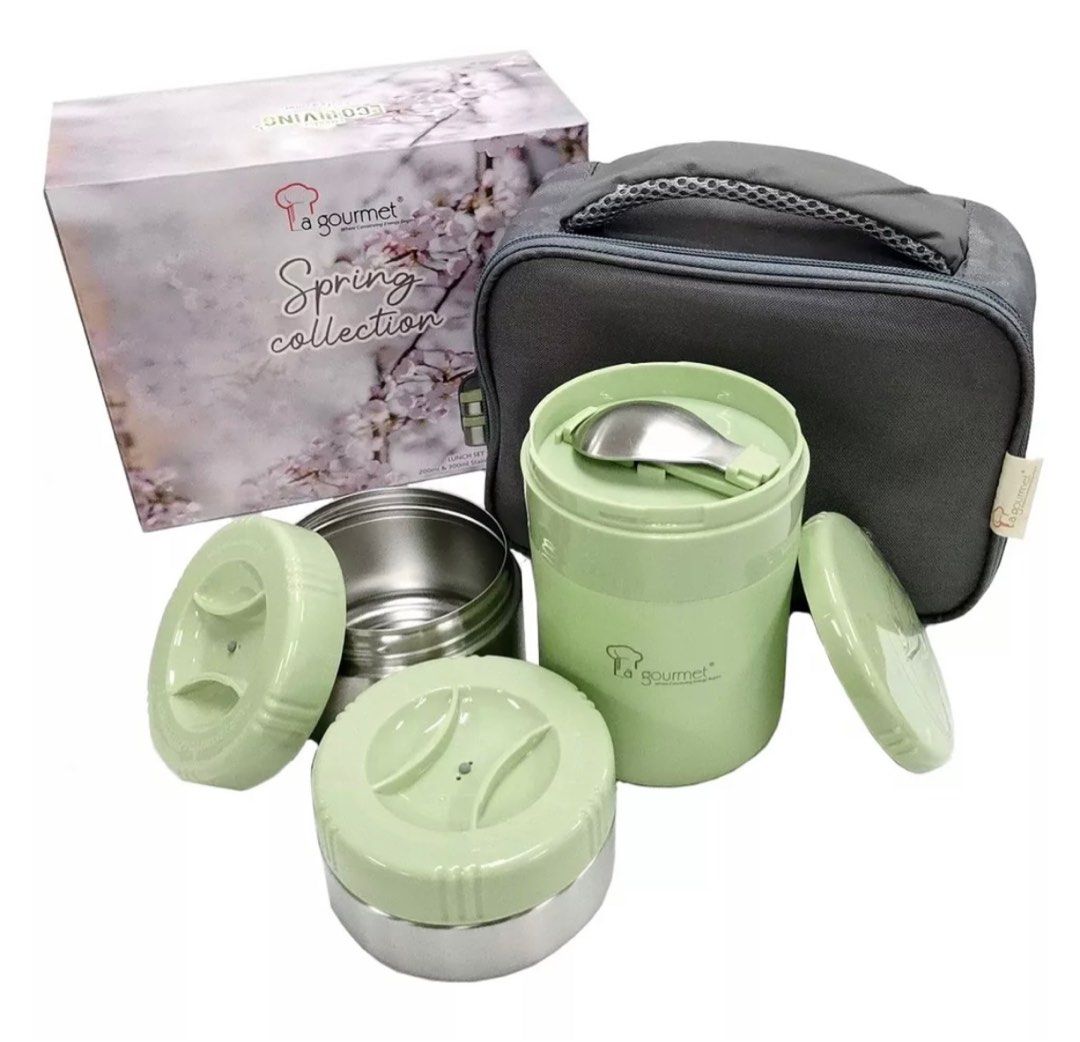 La Gourmet Spring Lunch Box Set, Furniture & Home Living, Kitchenware ...