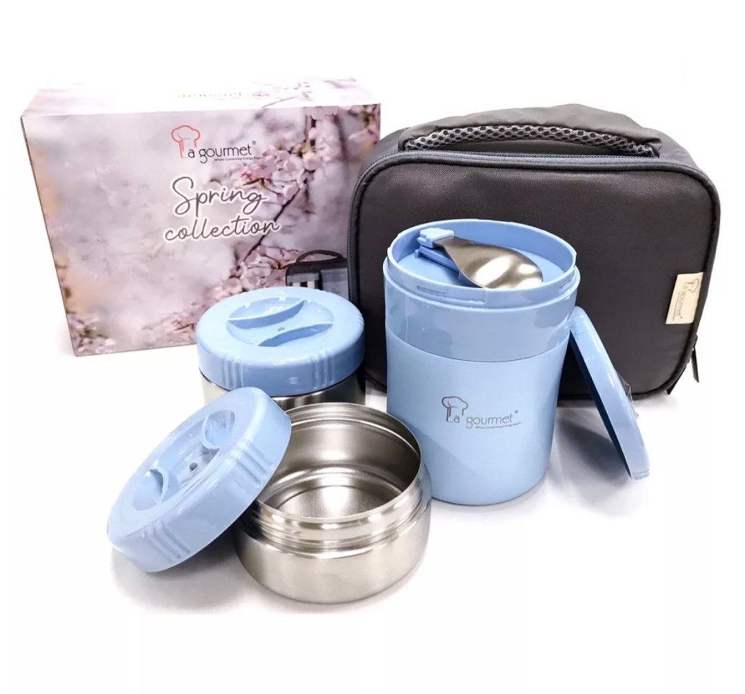 La Gourmet Spring Lunch Box Set, Furniture & Home Living, Kitchenware ...
