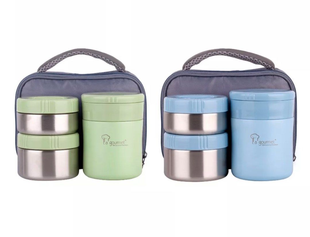 La Gourmet Spring Lunch Box Set, Furniture & Home Living, Kitchenware ...
