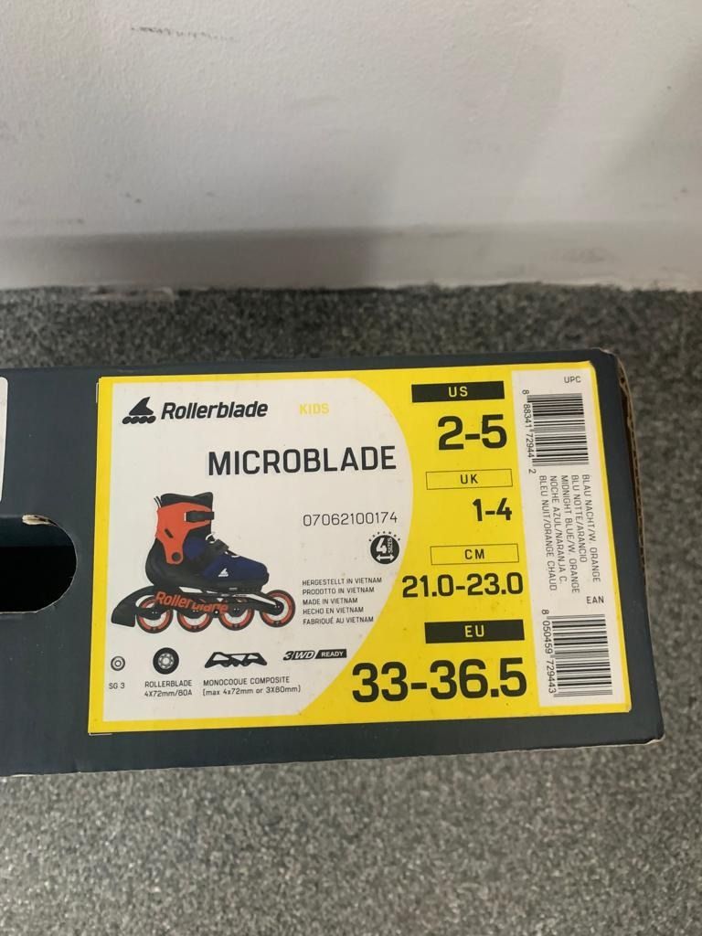 [LAST PIECE CLEARANCE] Rollerblade Microblade Kids Skates Size US2 - 5 ...
