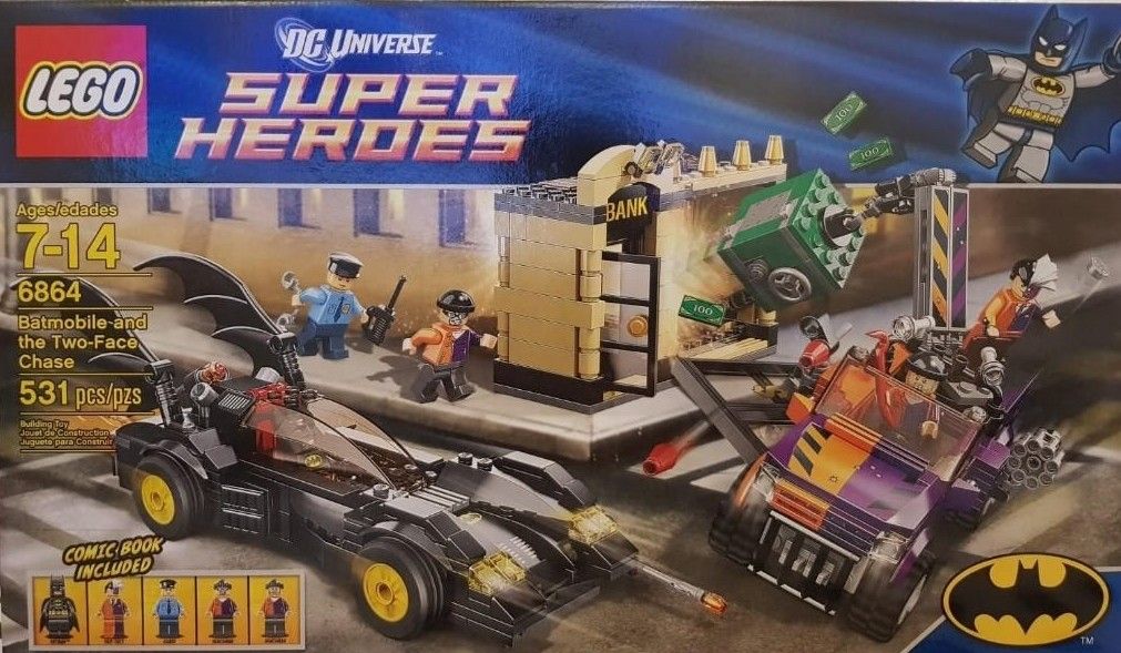 Lego 6864 - Batmobile and the Two-Face Chase, Hobbies & Toys, Toys ...