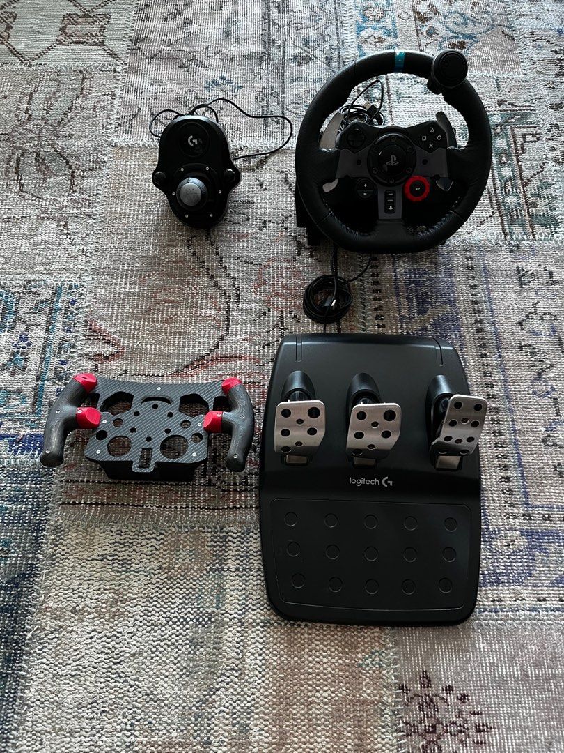 Logitech G29 Set + MH Studios F1 McLaren Wheel, Video Gaming, Gaming ...