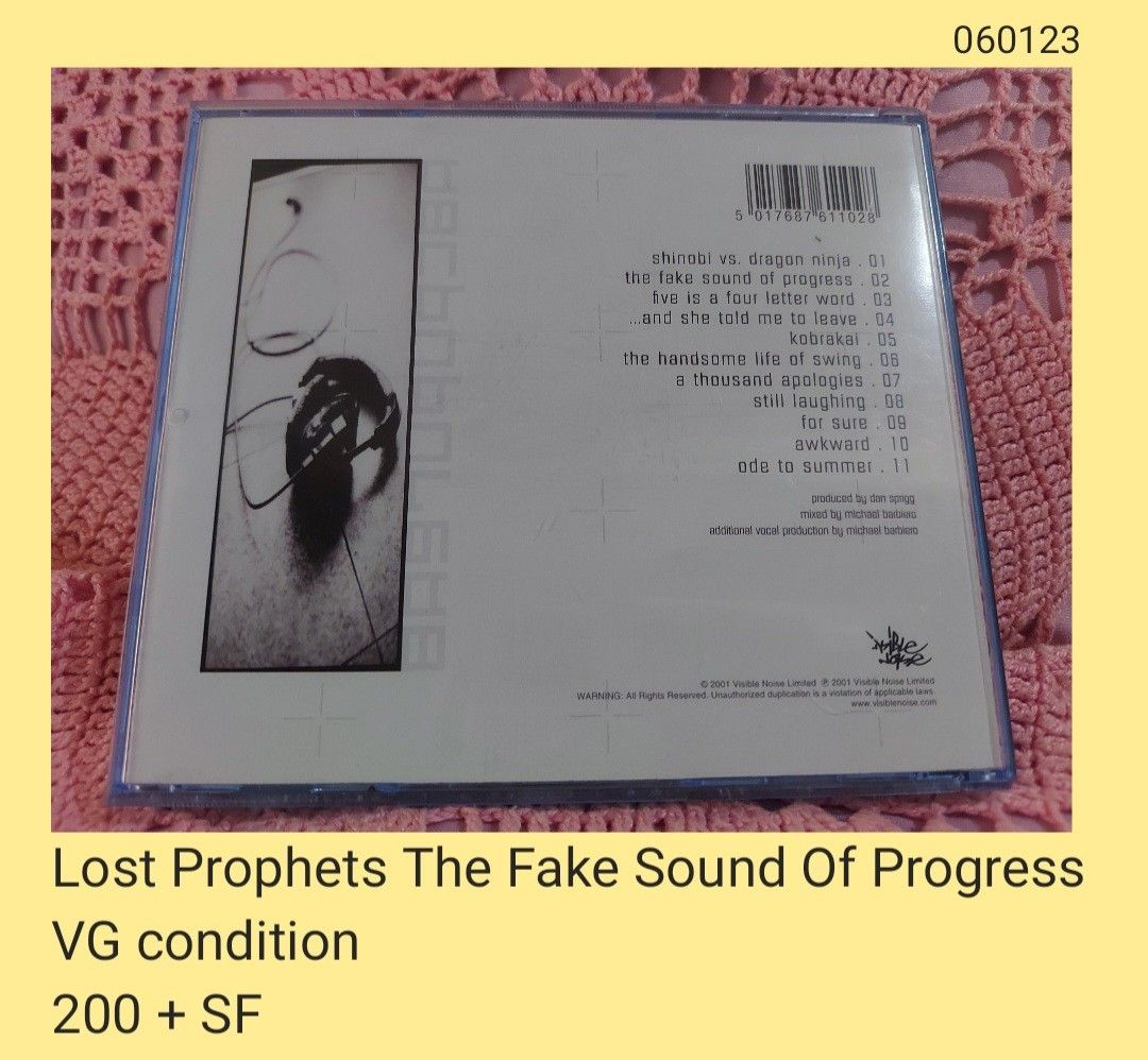 Lost Prophets The Fake Sound Of Progress CD (unsealed) on Carousell
