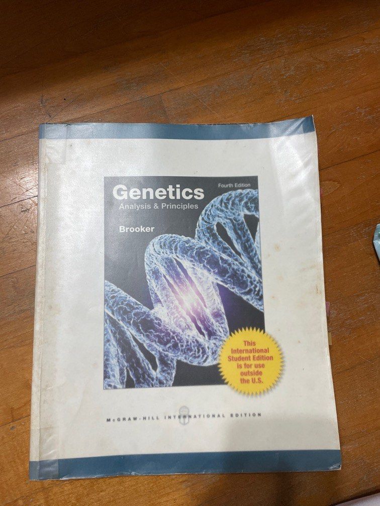 LSM2105 Textbook - Genetics Analysis & Principles, Hobbies & Toys ...