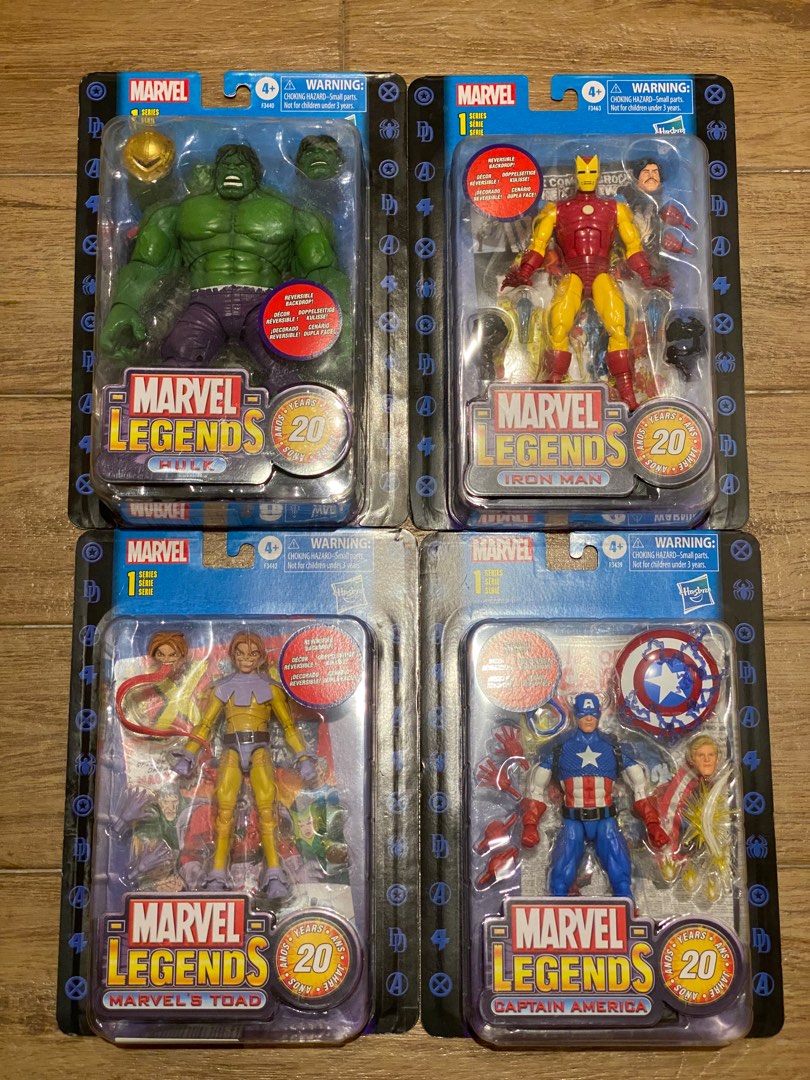 Marvel legends 20th anniversary wave 1 set of 4, Hobbies & Toys, Toys ...
