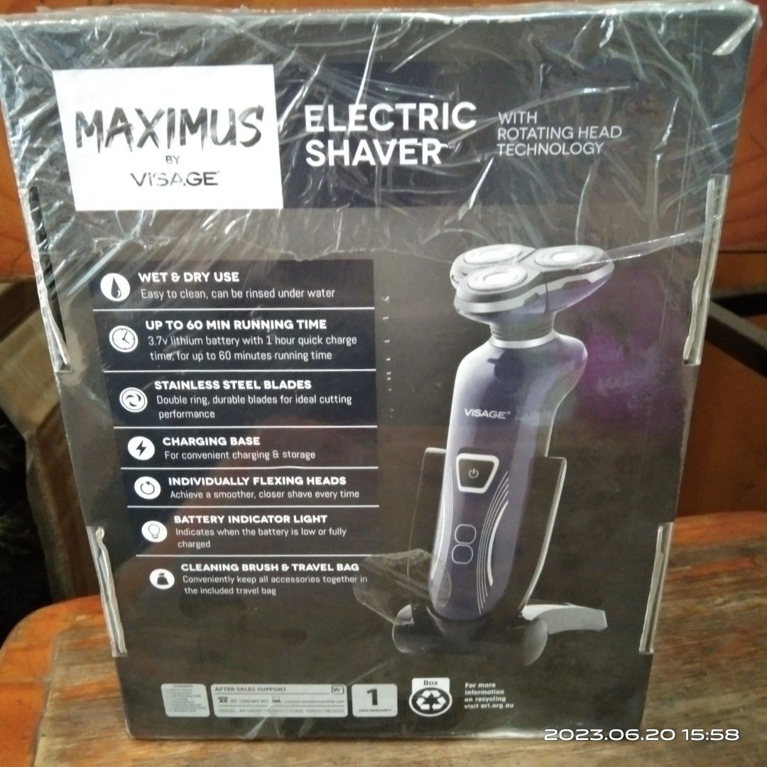 Maximus by Visage Electric Shaver, Beauty & Personal Care, Men's ...