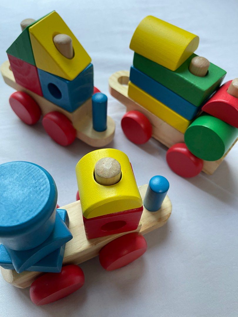 Melissa & Doug Stacking Train on Carousell