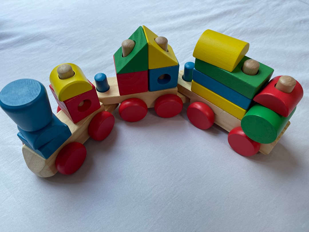 Melissa & Doug Stacking Train on Carousell