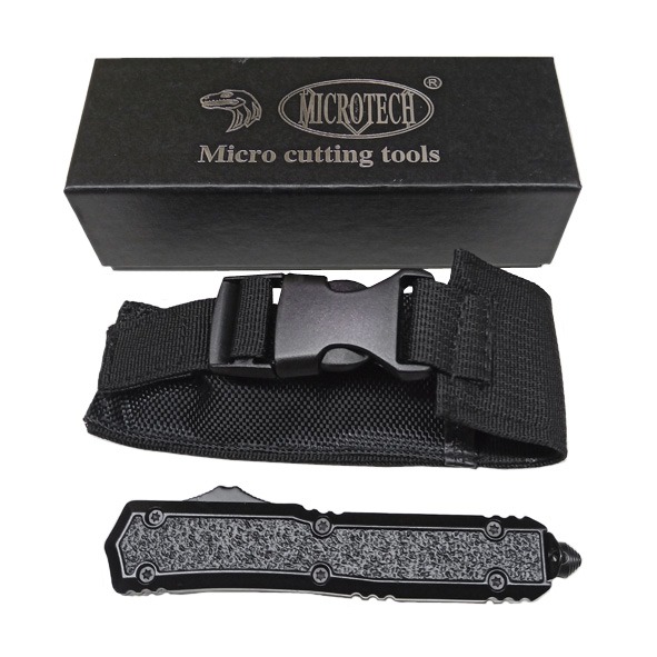 Microtech Combat Troodon D/E 2011 OTF Automatic Knife Black / Satin ...