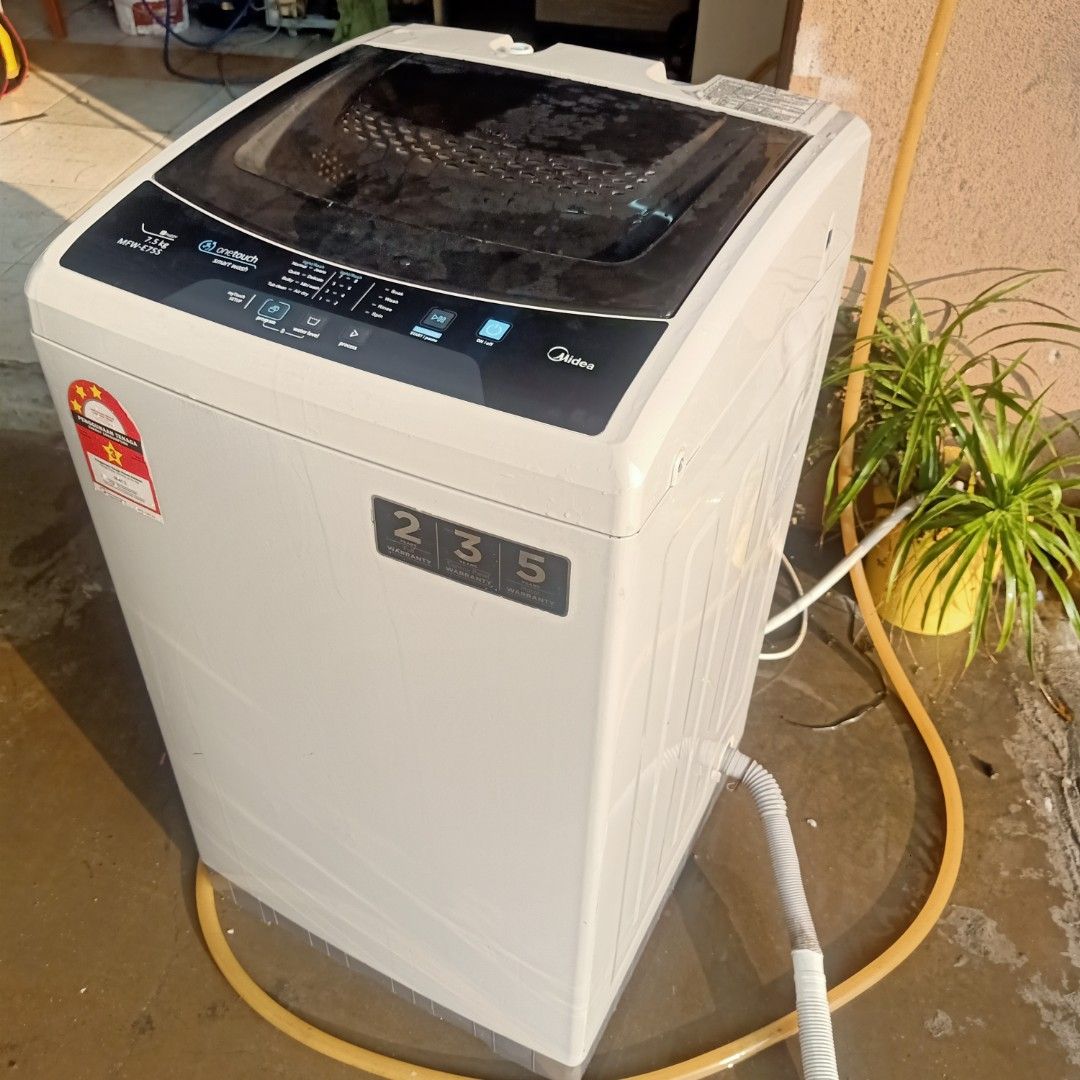 midea fully automatic Washing machine 7.5kg tiptop condition, TV & Home ...