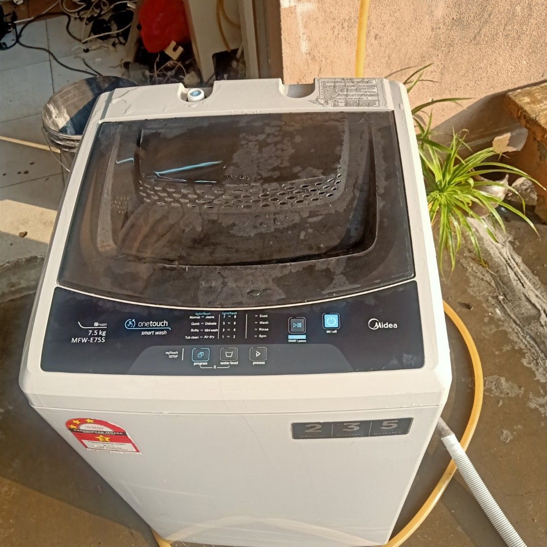 midea fully automatic Washing machine 7.5kg tiptop condition, TV & Home ...