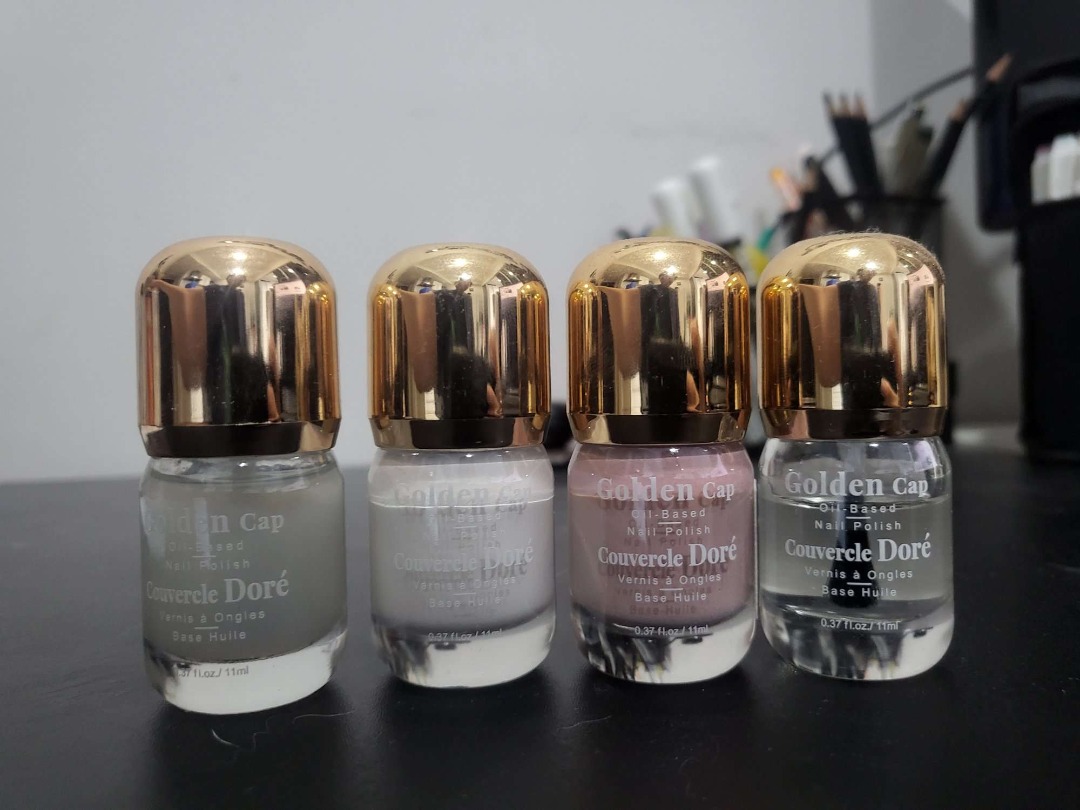 MINISO Golden Cap Oil-based Nail Polish - Matte Top, Milky White ...