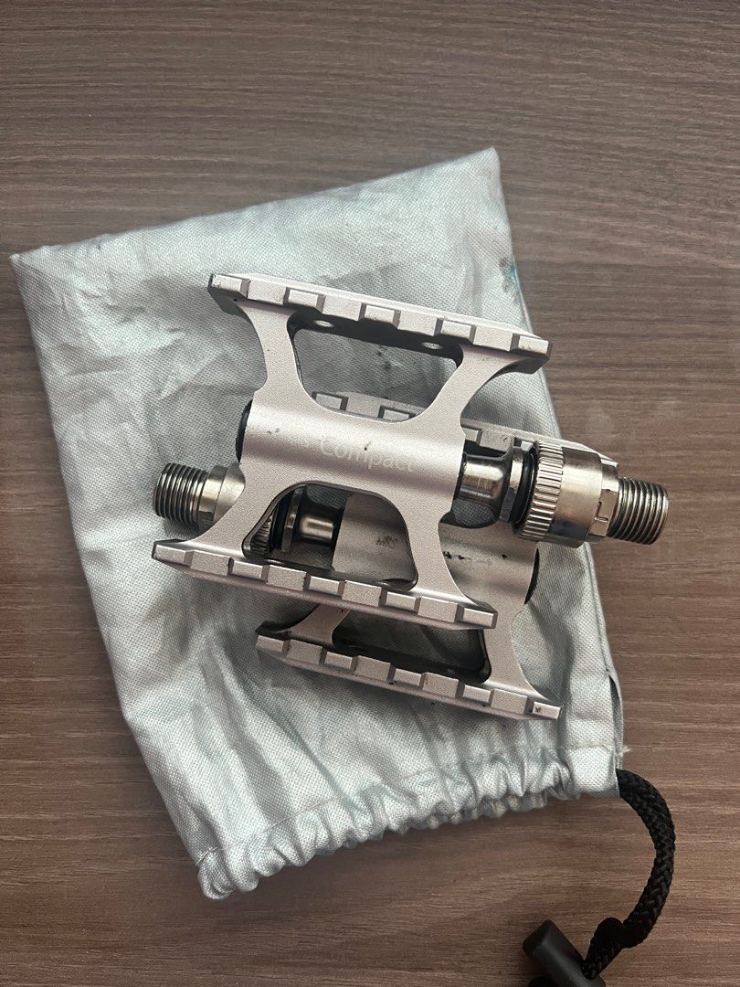 MKS compact EZY pedal (QR) - Silver, Sports Equipment, Bicycles & Parts ...