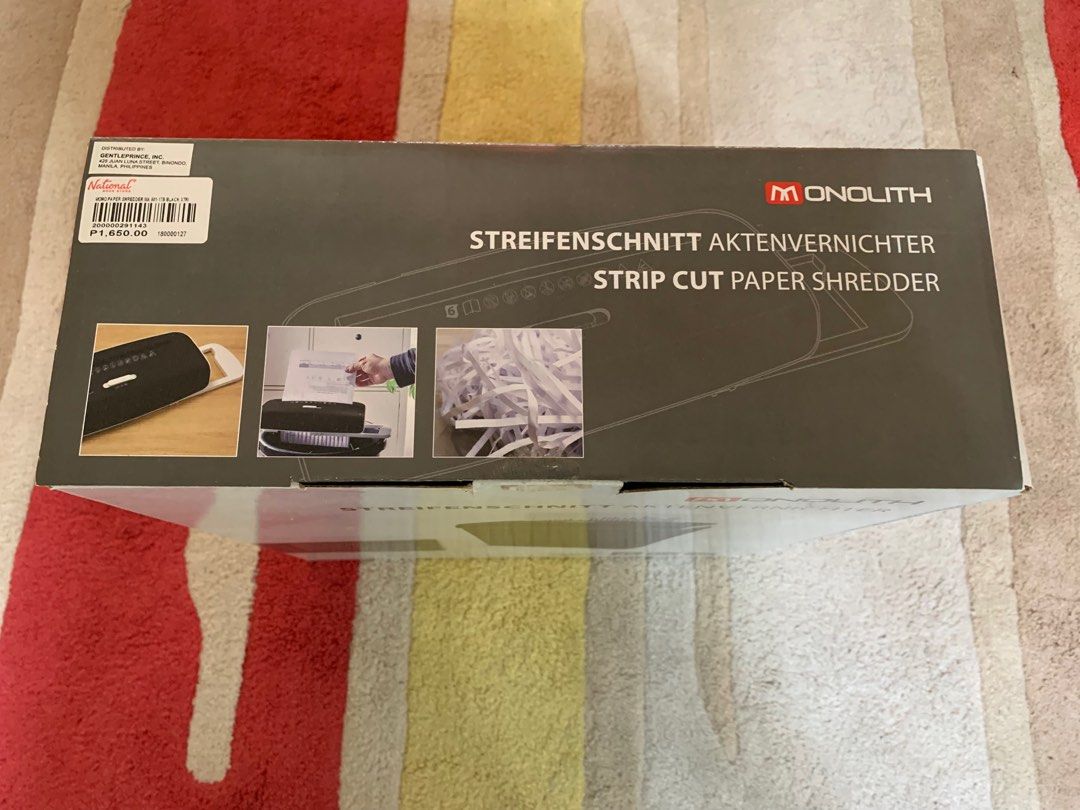 Monolith Paper Shredder, Computers & Tech, Office & Business Technology ...