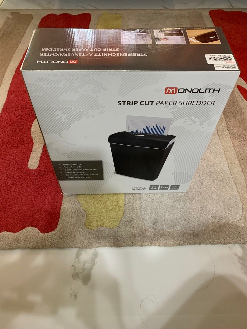 Monolith Paper Shredder, Computers & Tech, Office & Business Technology ...