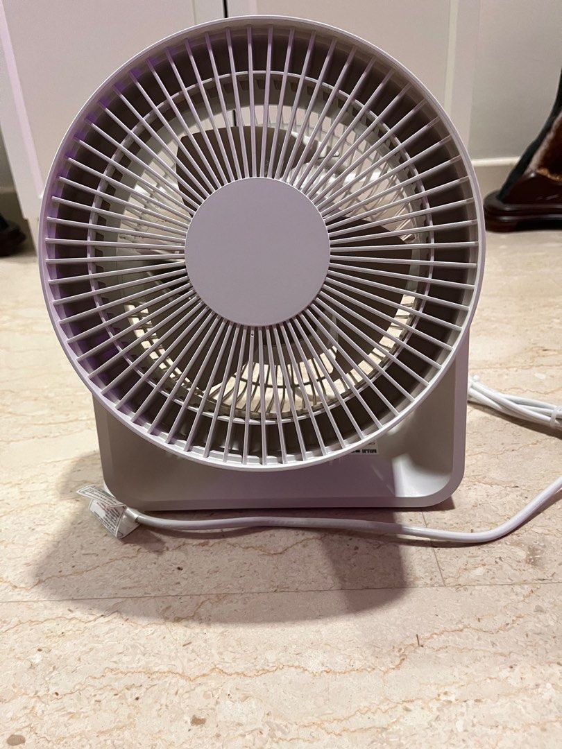 Muji Low Noise Circulator Fan, White, Furniture & Home Living, Lighting ...
