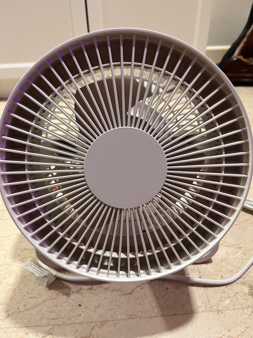 Muji Low Noise Circulator Fan, White, Furniture & Home Living, Lighting ...