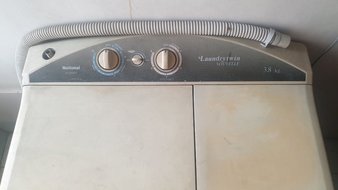 National Laundrytwin Washing Machine with Spin Dryer, TV & Home ...