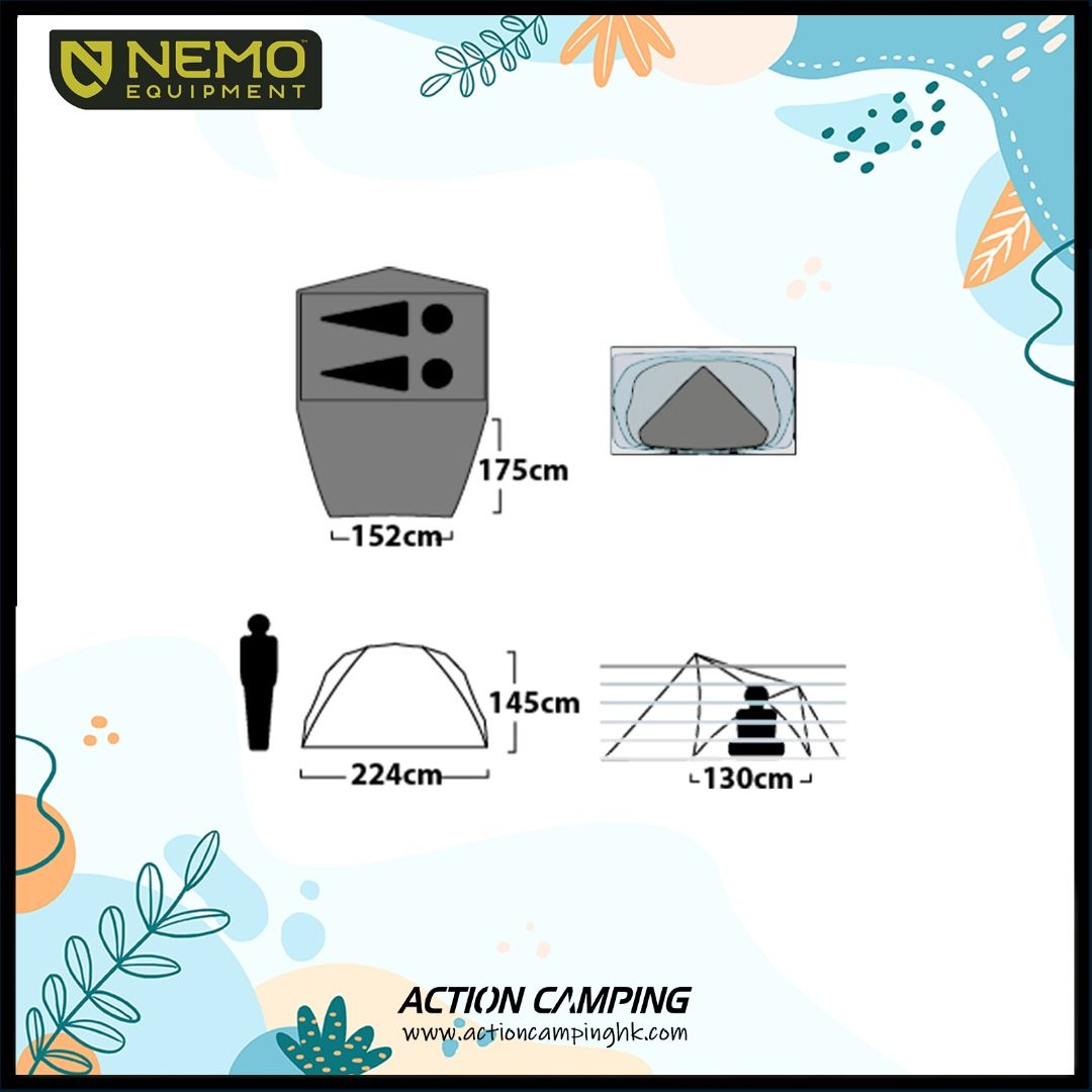 【全新現貨】Nemo Switch 2P Tent 二人帳篷, 運動產品, 行山及露營 - Carousell