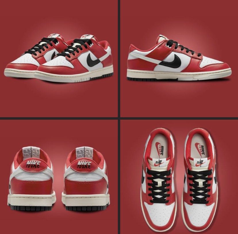 Nike dunk low chicago split on Carousell