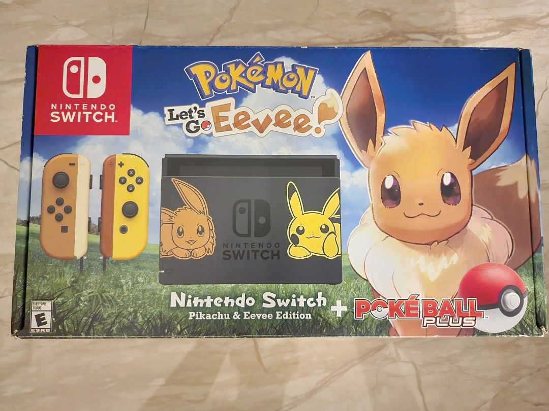 Nintendo Switch Pokemon Let's Go Eevee Edition (GEN 1), Video Gaming ...