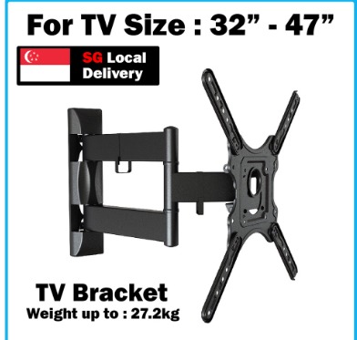 North Bayou P4 Full Motion Articulating TV Wall Mount for 32 Inch - 47 ...