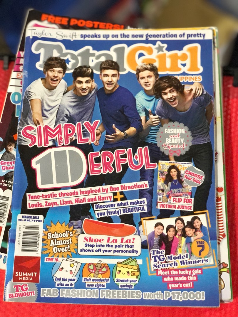 One Direction and Victoria Justice Total Girl Magazine on Carousell