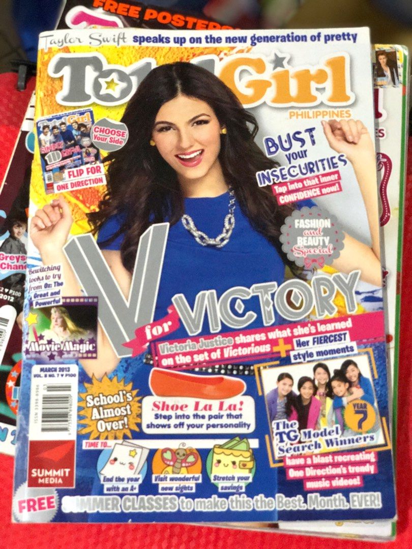 One Direction and Victoria Justice Total Girl Magazine on Carousell