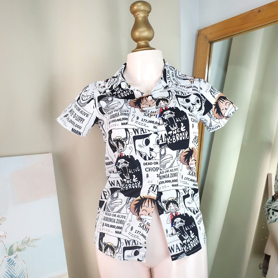 One Piece Luffy Polo Shirt on Carousell