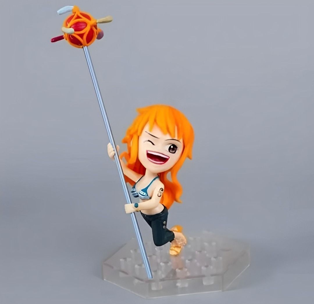 One Piece Straw Hat Crew Lion Dance Q Version Statue Figure GK Luffy ...
