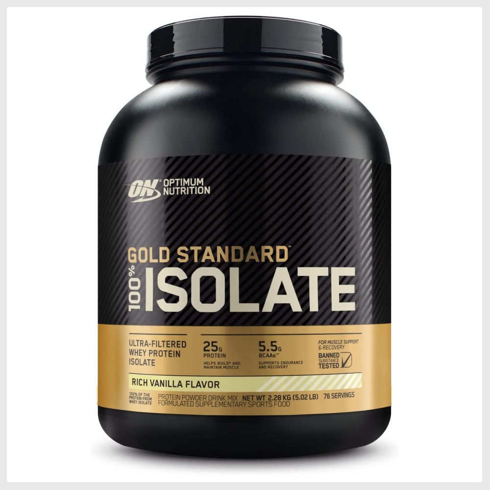 Optimum Nutrition Gold Standard 100% Isolate Protein Powder, Vanilla ...