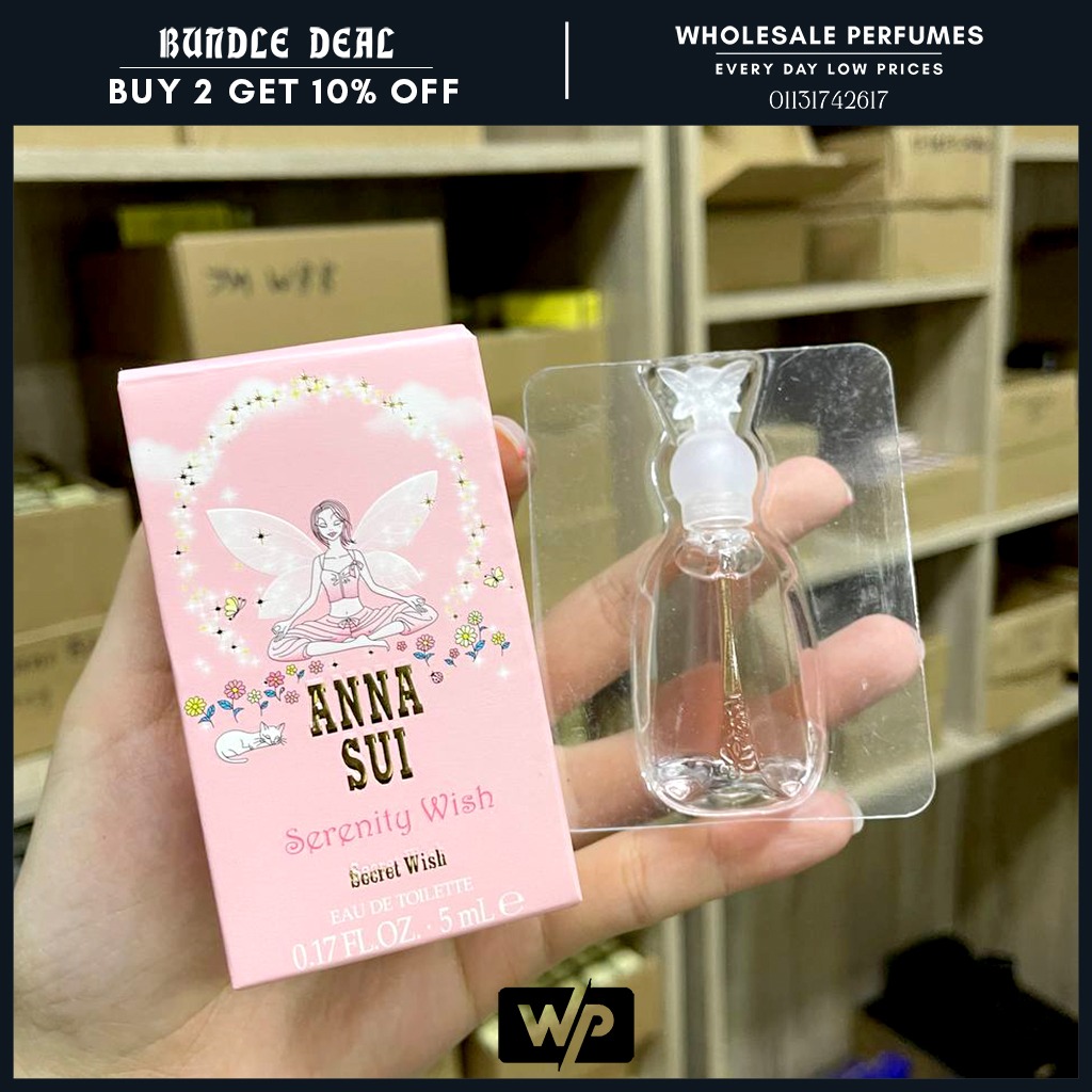 [ORIGINAL] ANNA SUI SERENITY WISH EDT 5ML FOR WOMEN (PINK BOX), Beauty ...