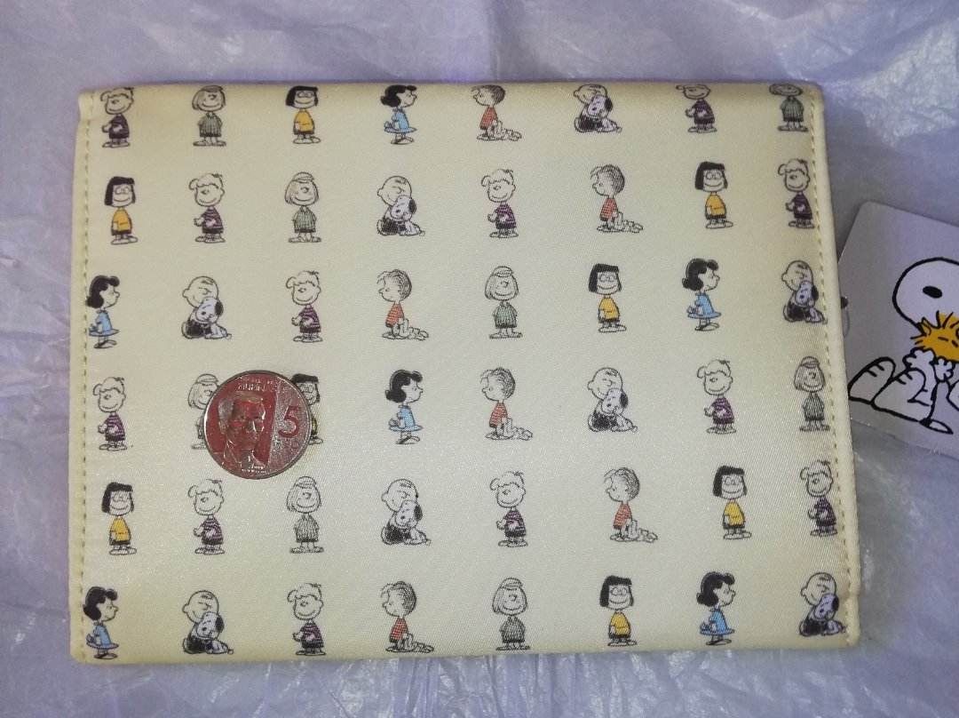 Original Peanuts 2018 Snoopy and Friends Flat Flat Information Bag Pink imported from Japan ...