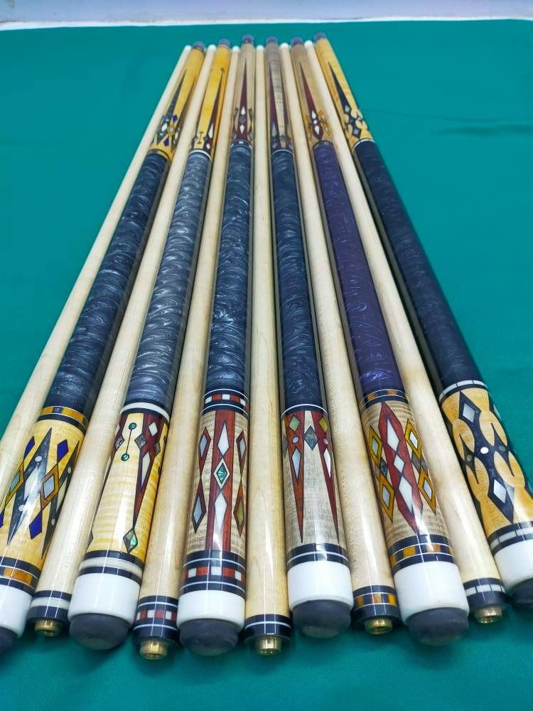PAMPANGA CUE STICKS FULL CAPIZ ANY DESIGN / TAKO / GAMIT SA BILYARAN ...
