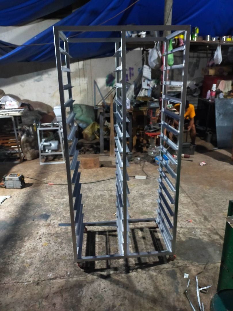 Pandesal Tray Rack Heavy Duty Tray rack 30 Layers Stainless Bangka ...