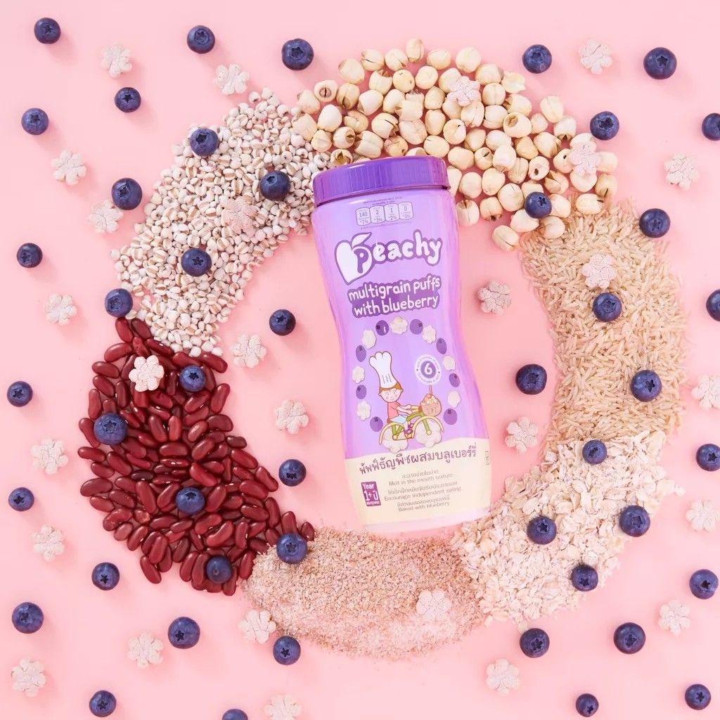 Peachy baby food multi grain puffs baby led weaning toddler puff ...