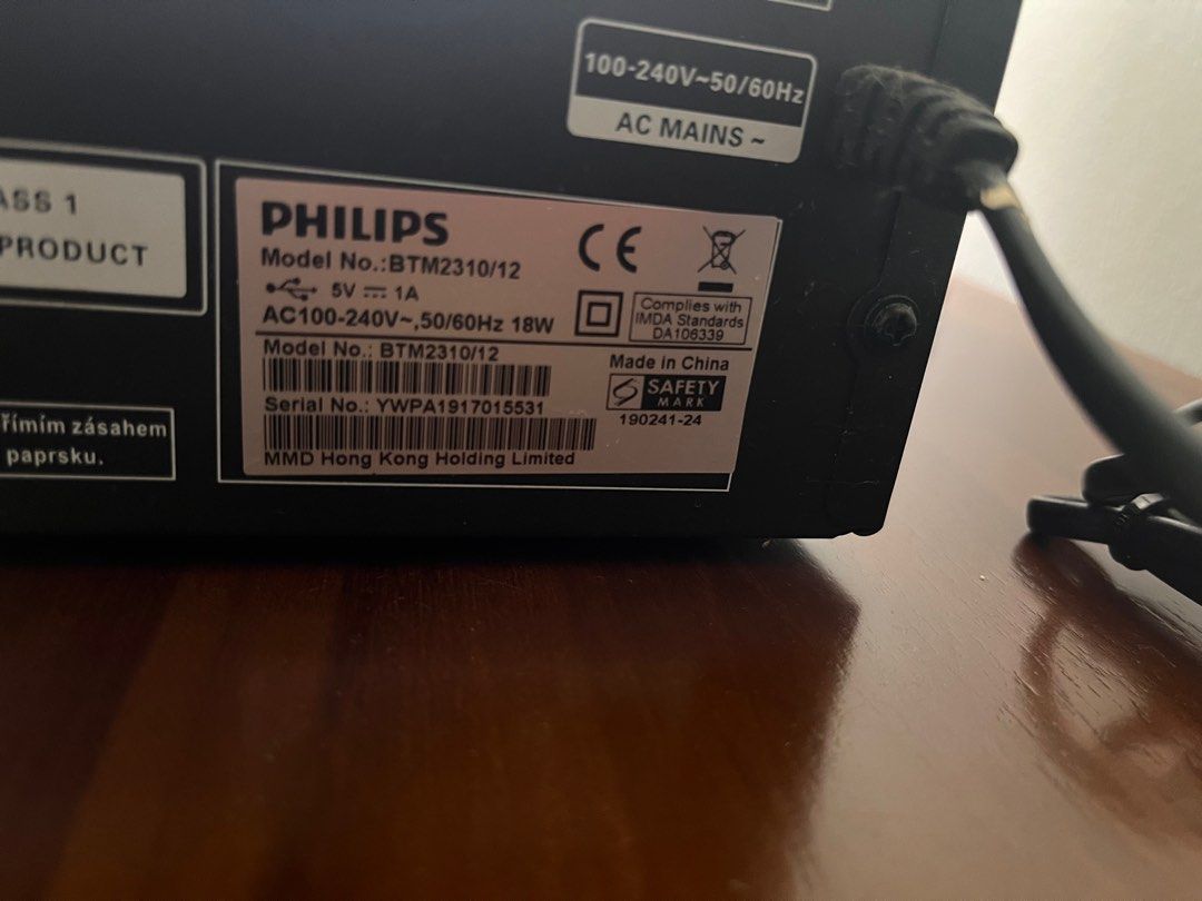 PHILIPS MICRO MUSIC SYSTEM BTM2310, Audio, Soundbars, Speakers ...