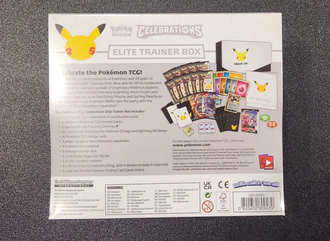Pokemon Celebrations ETB, Hobbies & Toys, Toys & Games on Carousell