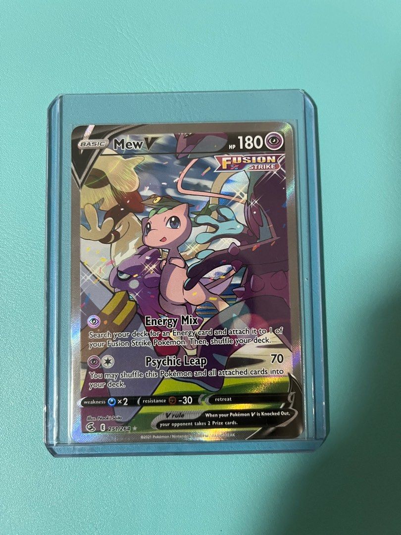 Pokemon Fusion Strike Mew V AA / Alternate Art, Video Gaming, Gaming Accessories, Interactive ...